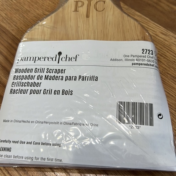 Pampered Chef | Kitchen | New Pampered Chef Wooden Grill Scraper | Poshmark